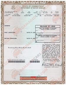Connecticut car Title - How to transfer a vehicle, rebuilt or lost titles.