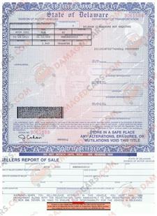 Delaware Car Title - How to transfer a vehicle, rebuilt or lost titles.