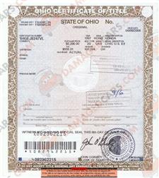 Ohio Motor Car Title - How to transfer a vehicle, rebuilt or lost titles.